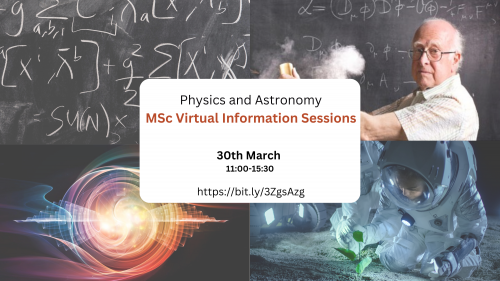 MSc Virtual Information Sessions, 30 March 2023